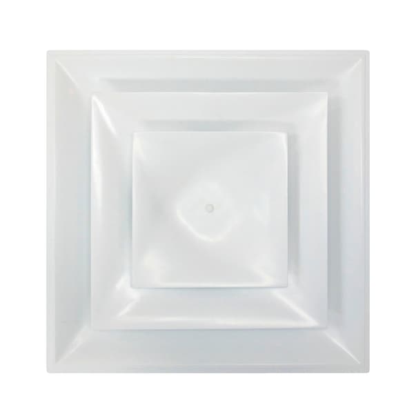 American Louver/Plasticade American Louver Stratus Cone Diffuser With 8" Neck, White, STR-C-8W ...